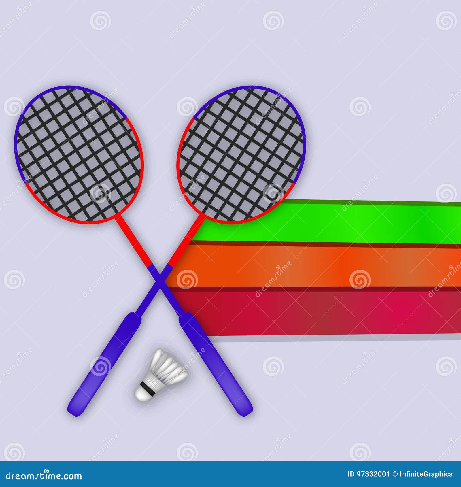 Illustration of Sport Badminton Background Stock Vector - Illustration ...