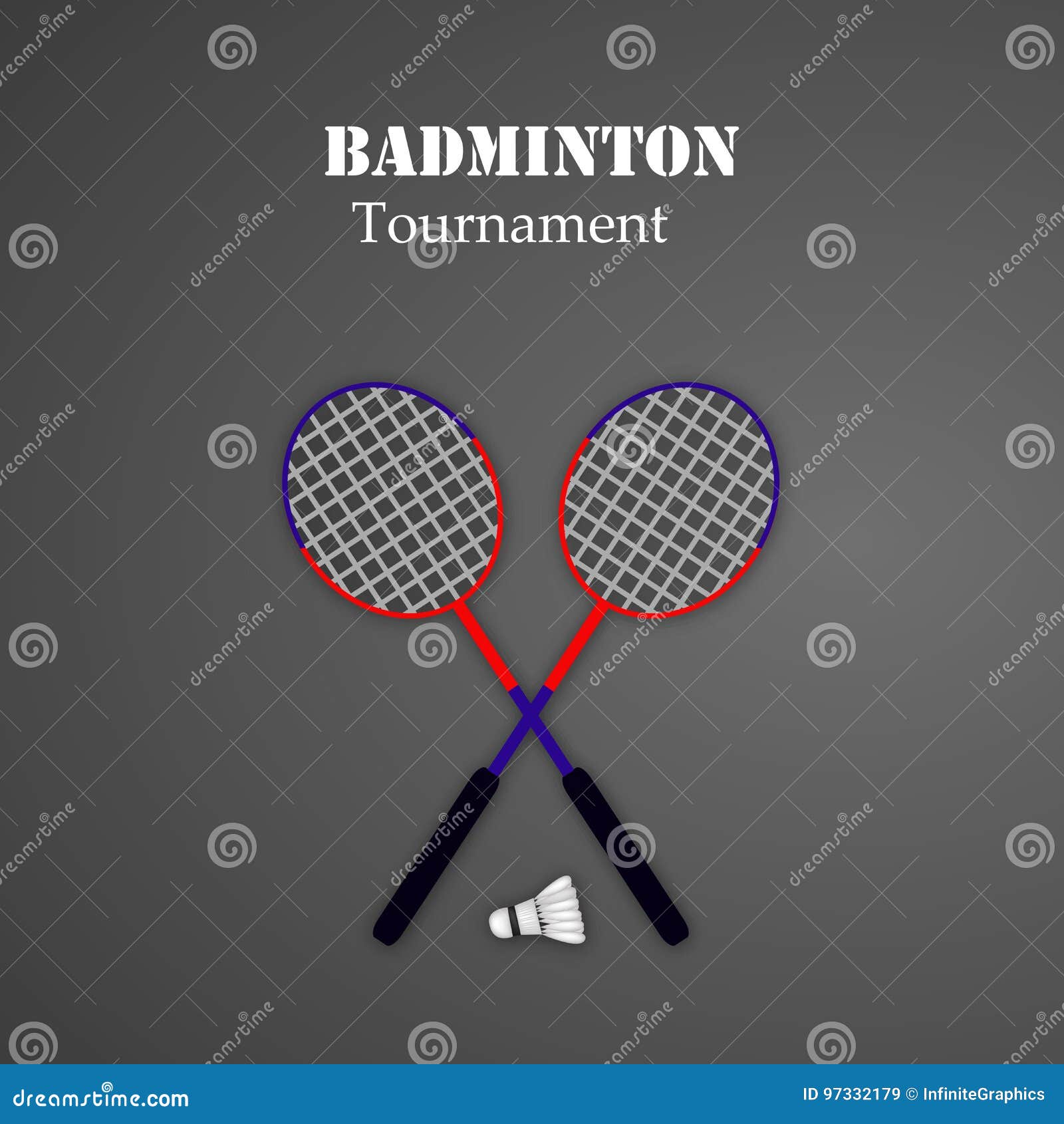 Illustration of Sport Badminton Background Stock Vector - Illustration ...