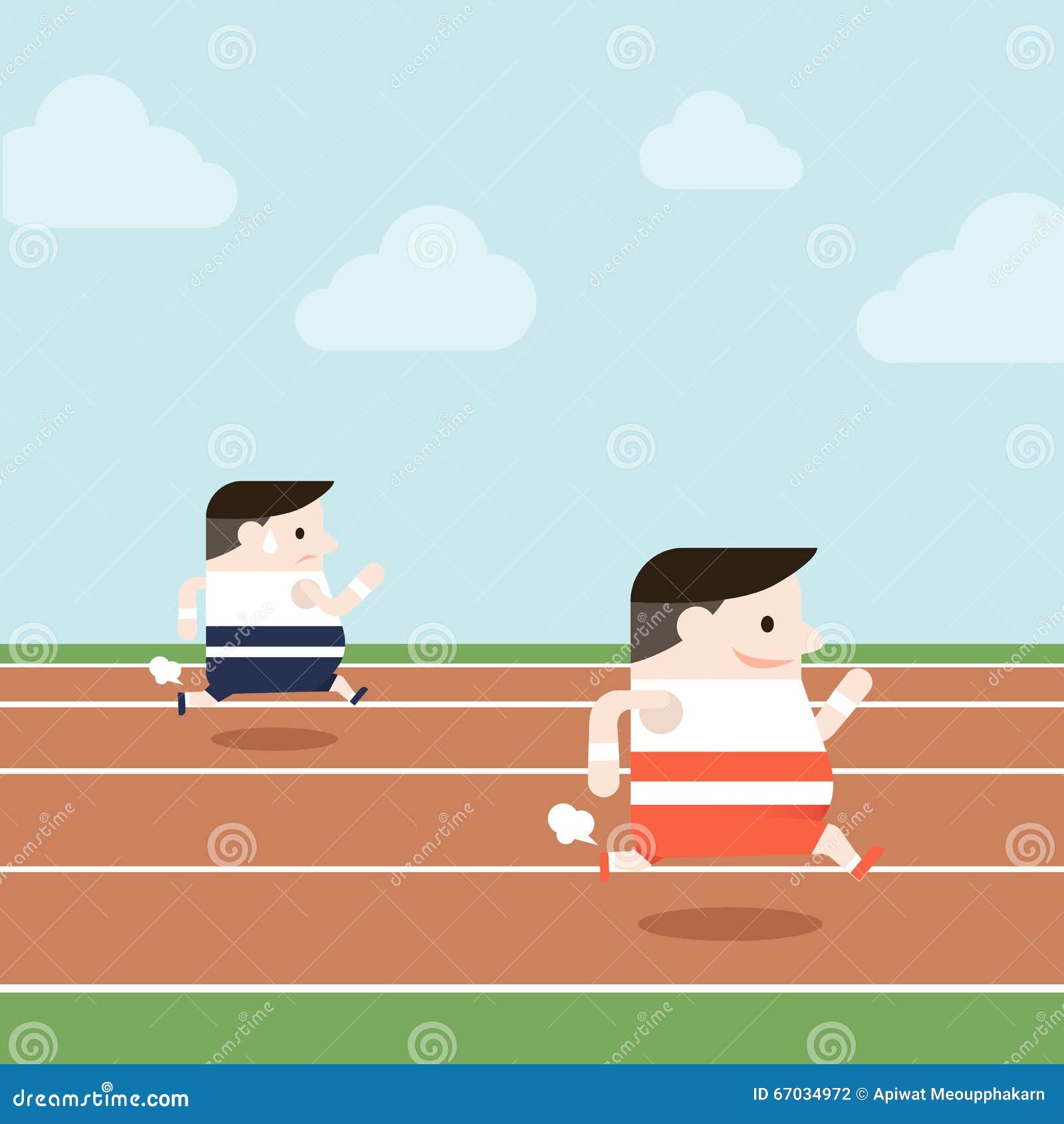 Marathon Persons. Outdoor Helthy Lifestyle Jogging Exercises Athlete ...