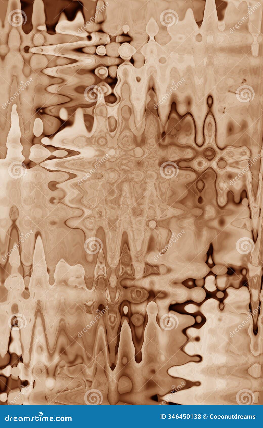 Spreading Water Texture on Glass Surface in Gradient Brown Stock ...