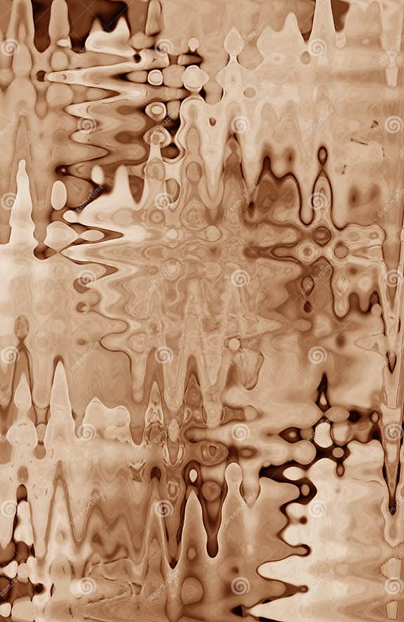 Spreading Water Texture on Glass Surface in Gradient Brown Stock ...