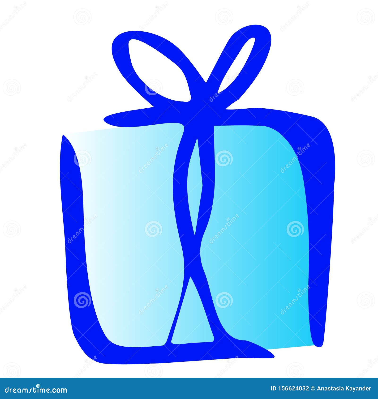 Illustration of Gift Icon on White Background Stock Illustration ...