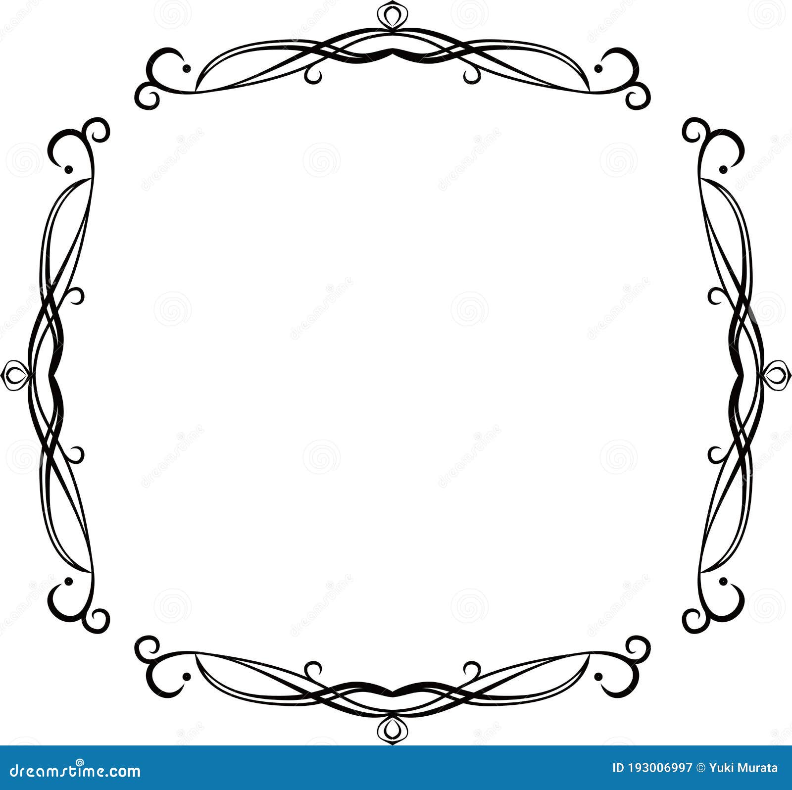 Square Antique Pattern Frame Stock Vector - Illustration of website ...
