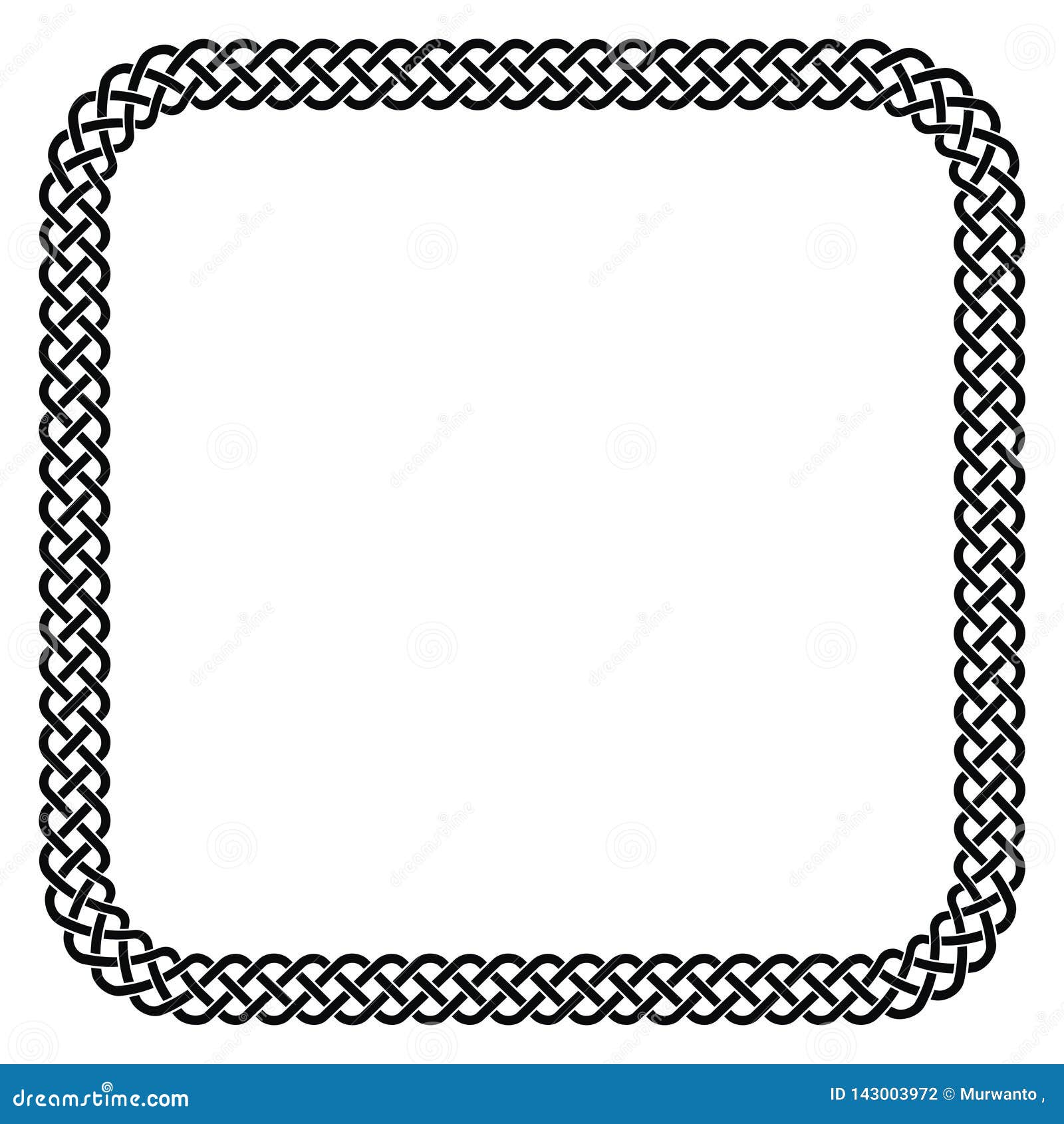 Square Celtic Knots Vector stock vector. Illustration of isolated ...