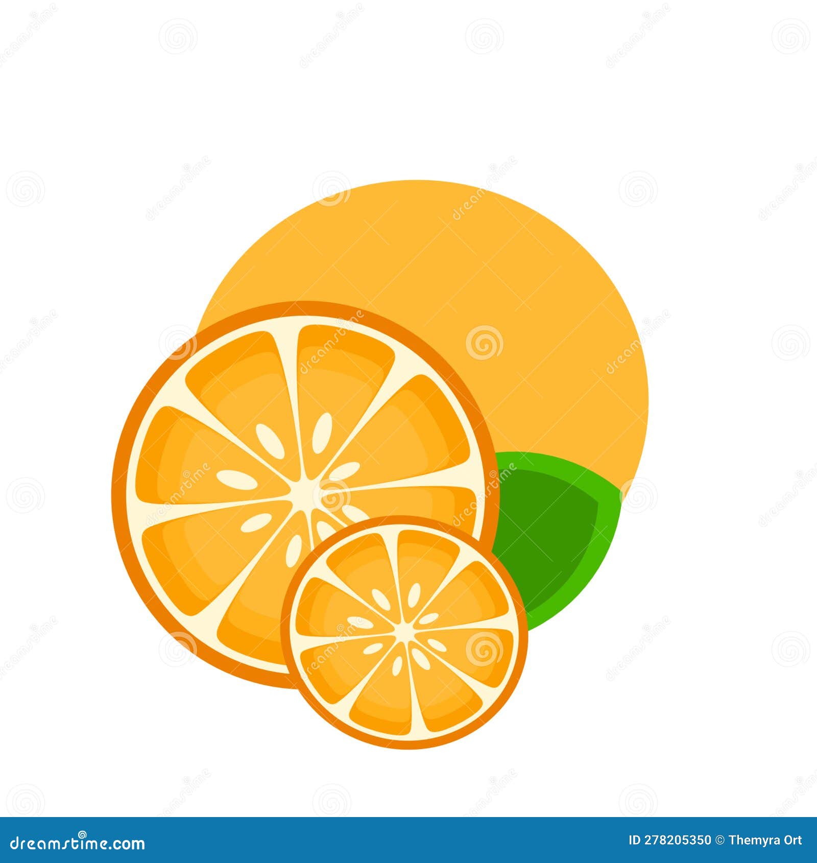 Illustration of Squeezed Oranges Stock Vector - Illustration of ...