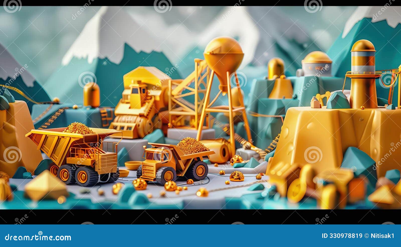 33 Illustration of the Stages of Gold Mining with Bright and Cheerful ...