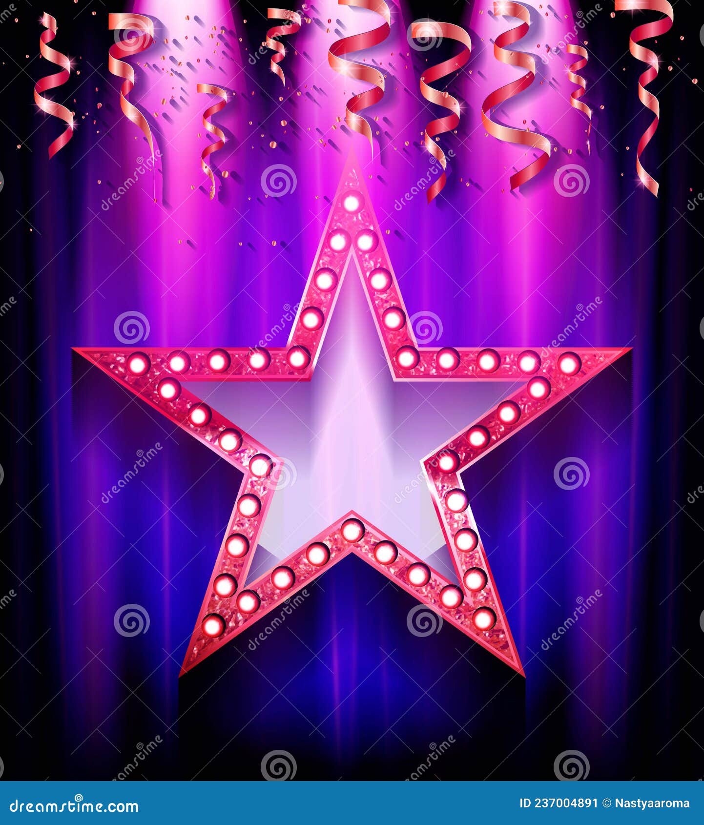 Illustration of a Star Shaped Stock Vector - Illustration of banner ...