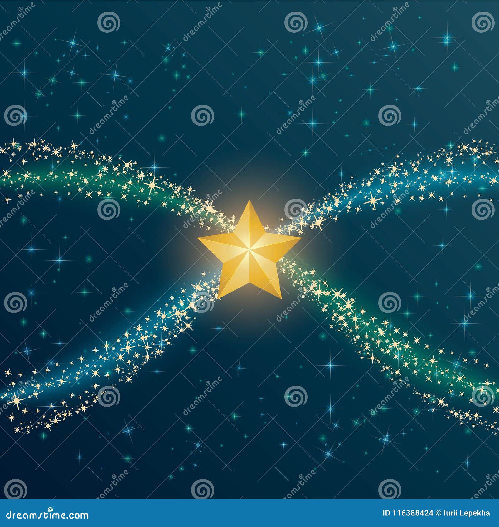 Illustration. a Star in Space. Vector Illustration for a Poster ...