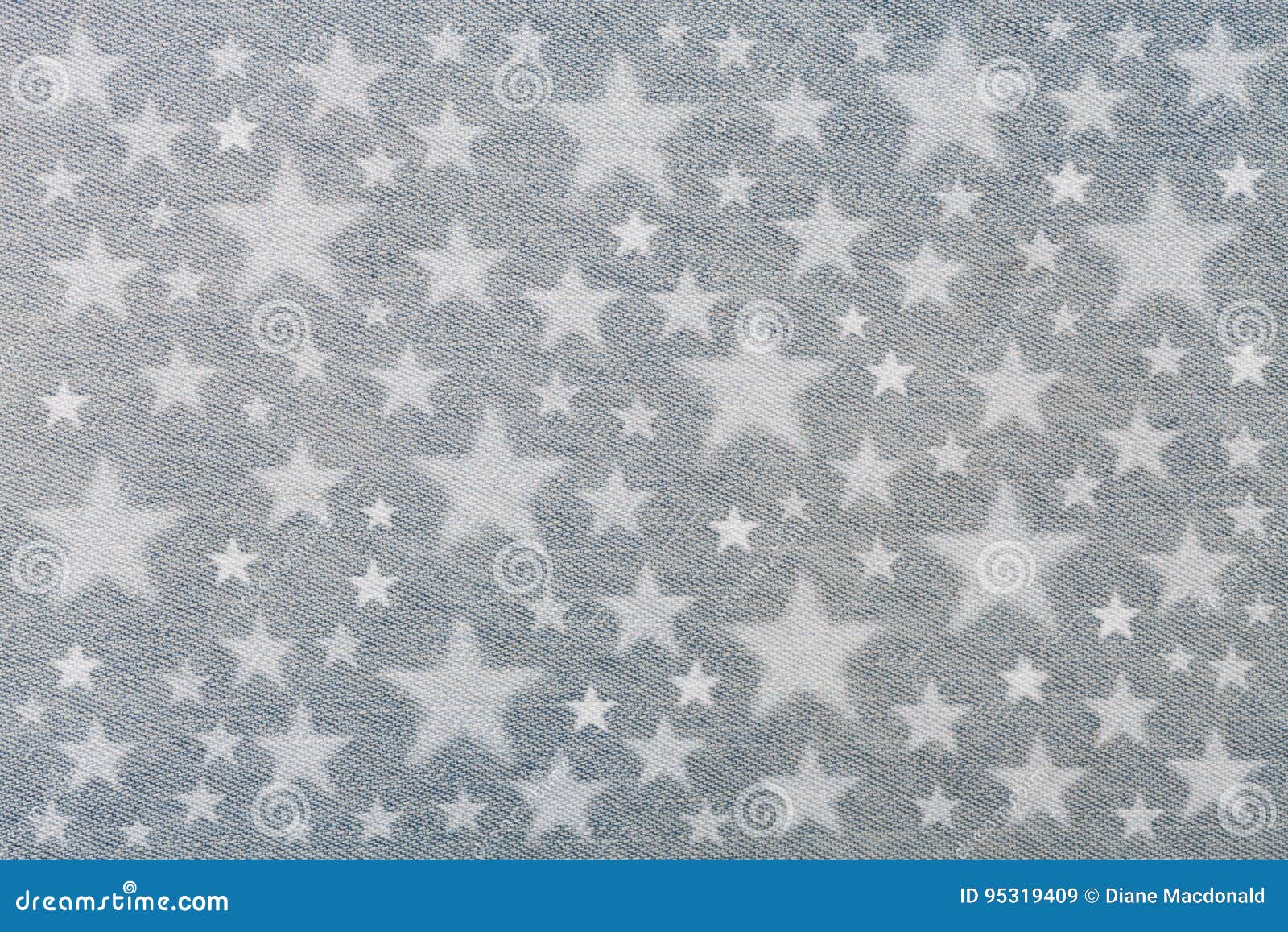 Illustration of Stars on Blue Denim Stock Illustration - Illustration ...