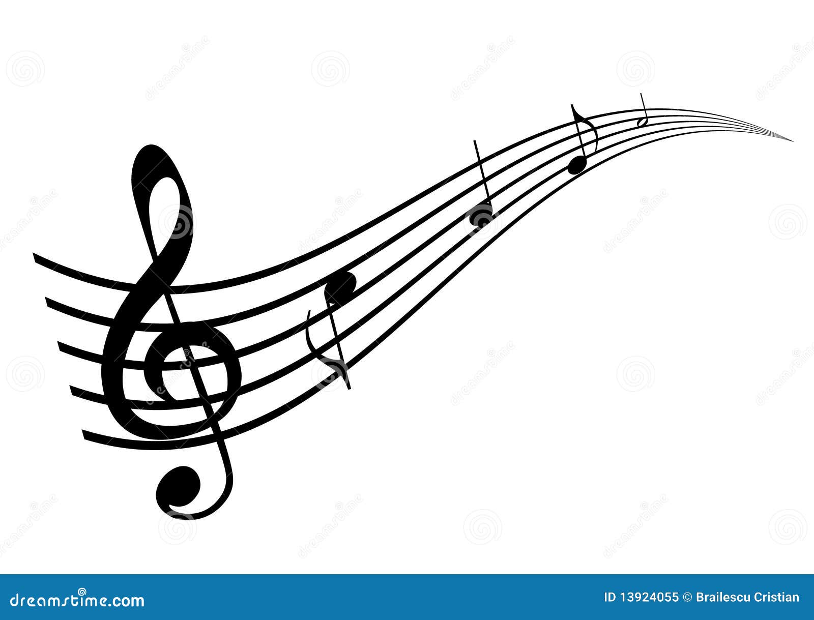 Illustration of a stave stock vector. Illustration of sheet - 13924055