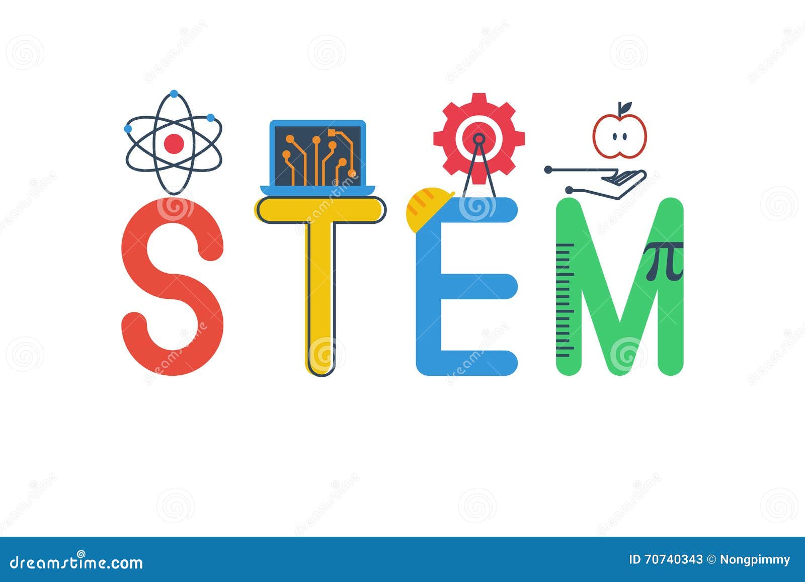 Illustration of STEM stock vector. Illustration of design - 70740343 Illustration of STEM stock vector. Illustration of design - 70740343