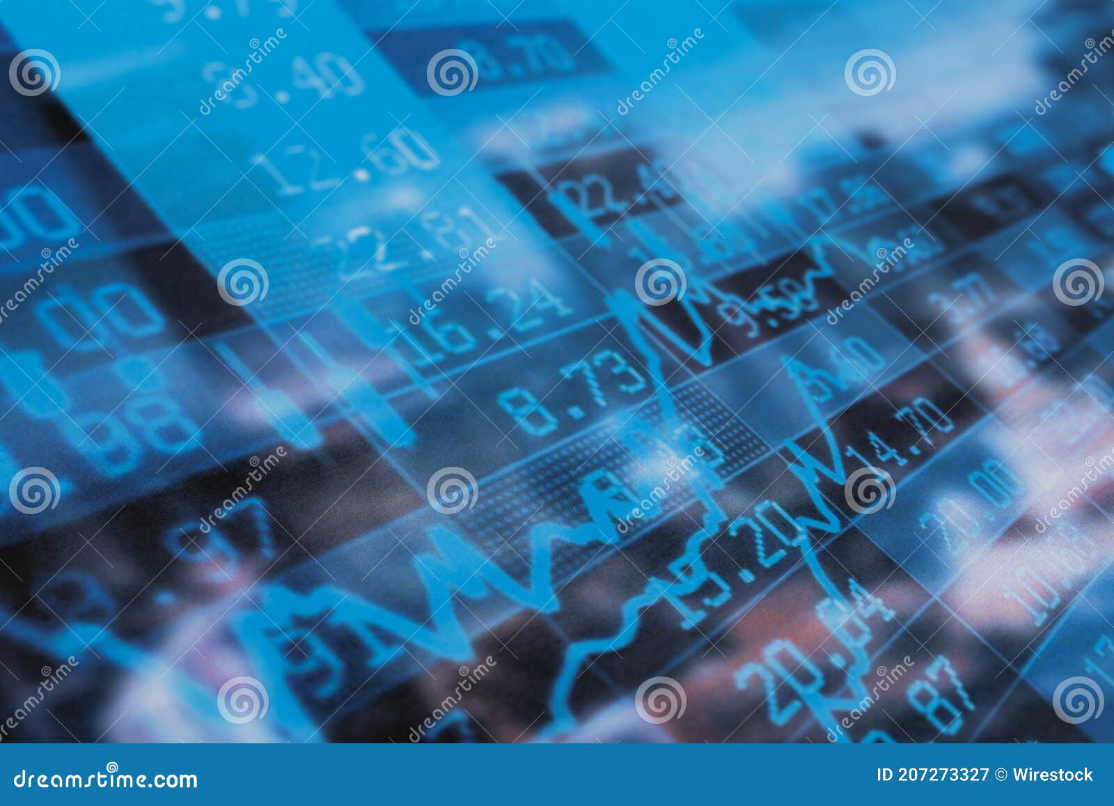 Illustration of a Stock Market Graph Stock Image - Image of invest ...