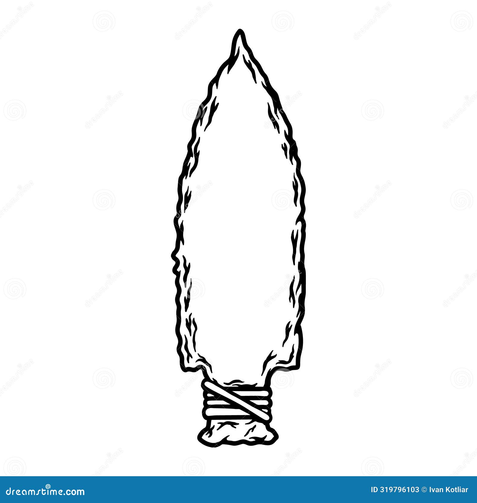 Stone Arrowhead Cartoon Vector Illustration | CartoonDealer.com #335112101