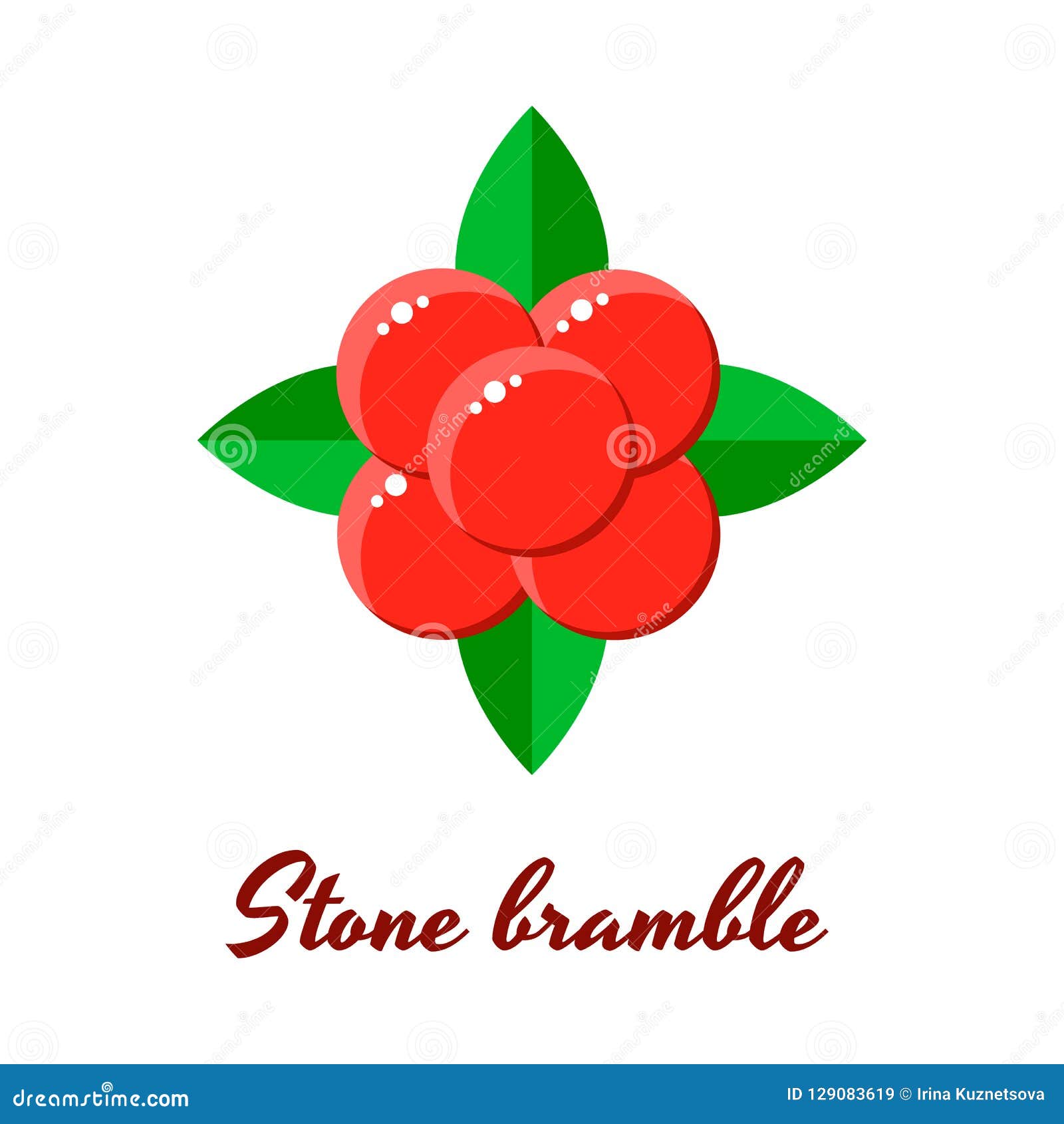 Stone Bramble, Drawing By Color Pencils Stock Illustration ...