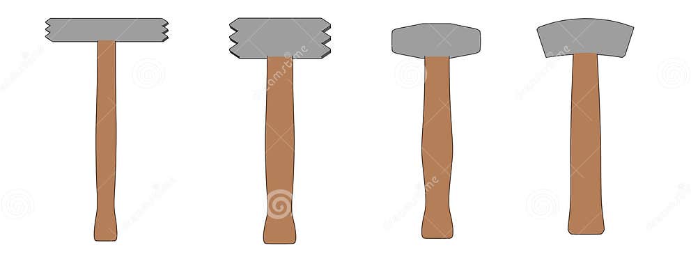 Illustration of Stone Hammers Stock Illustration - Illustration of ...
