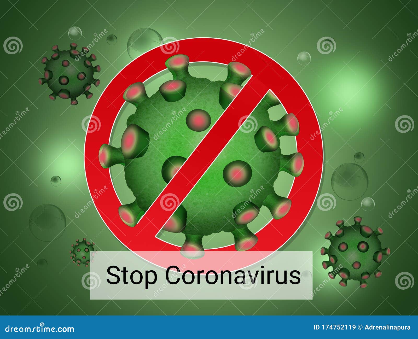 Illustration of Stop Infection Coronavirus Stock Illustration ...