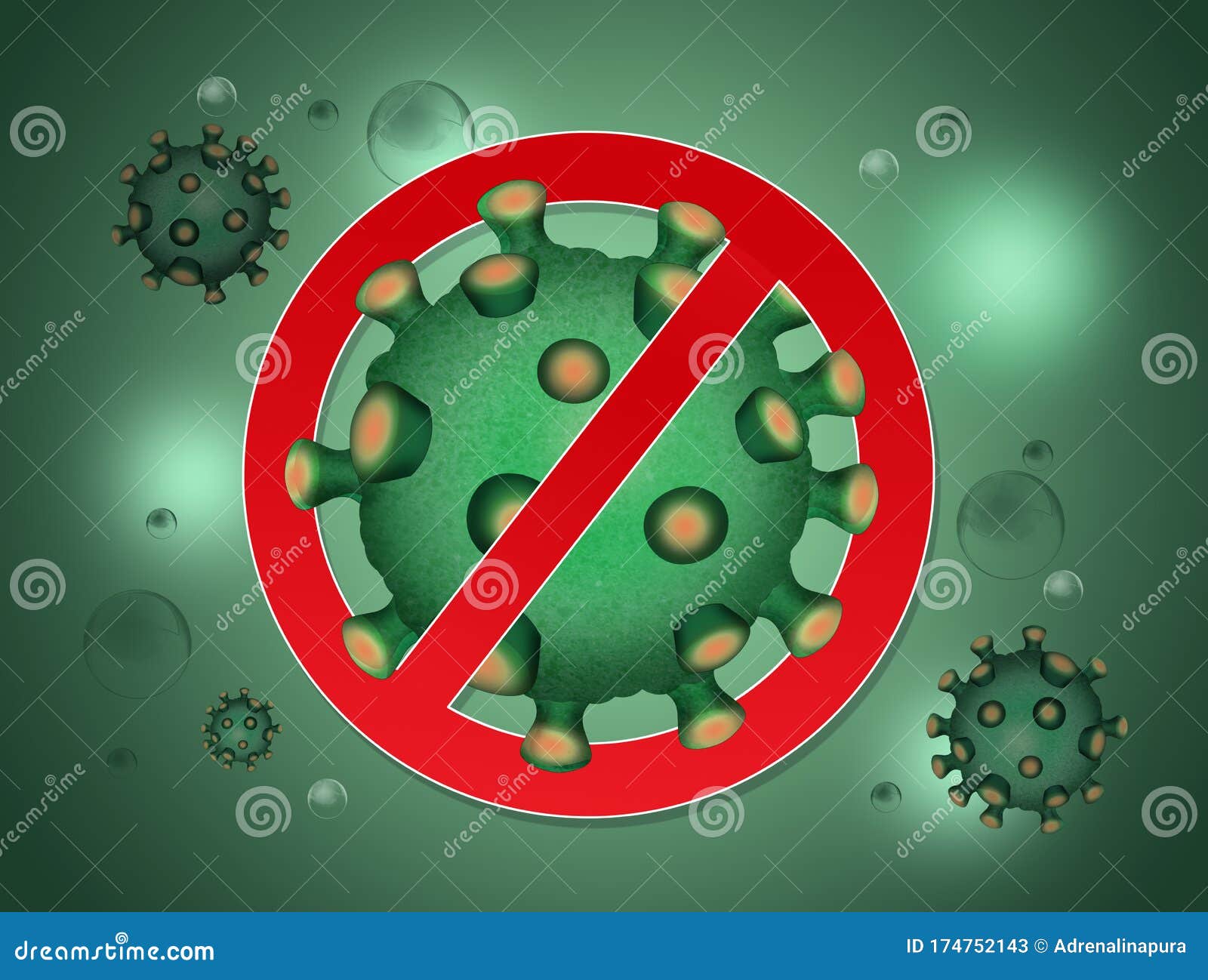 Illustration of Stop Infection Coronavirus Stock Illustration ...