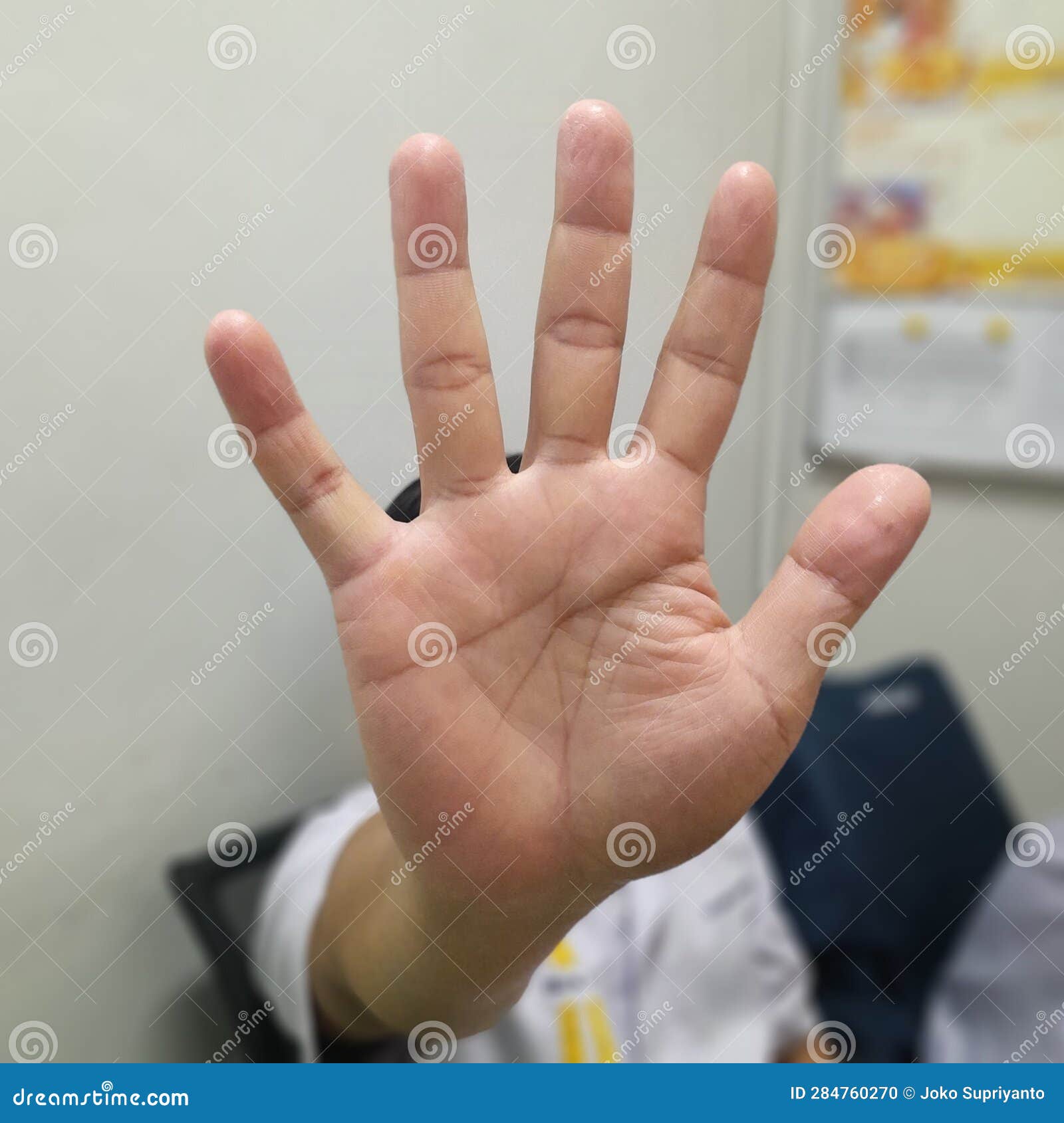 Illustration Stop with One Hand for Other Stock Photo - Image of signal ...
