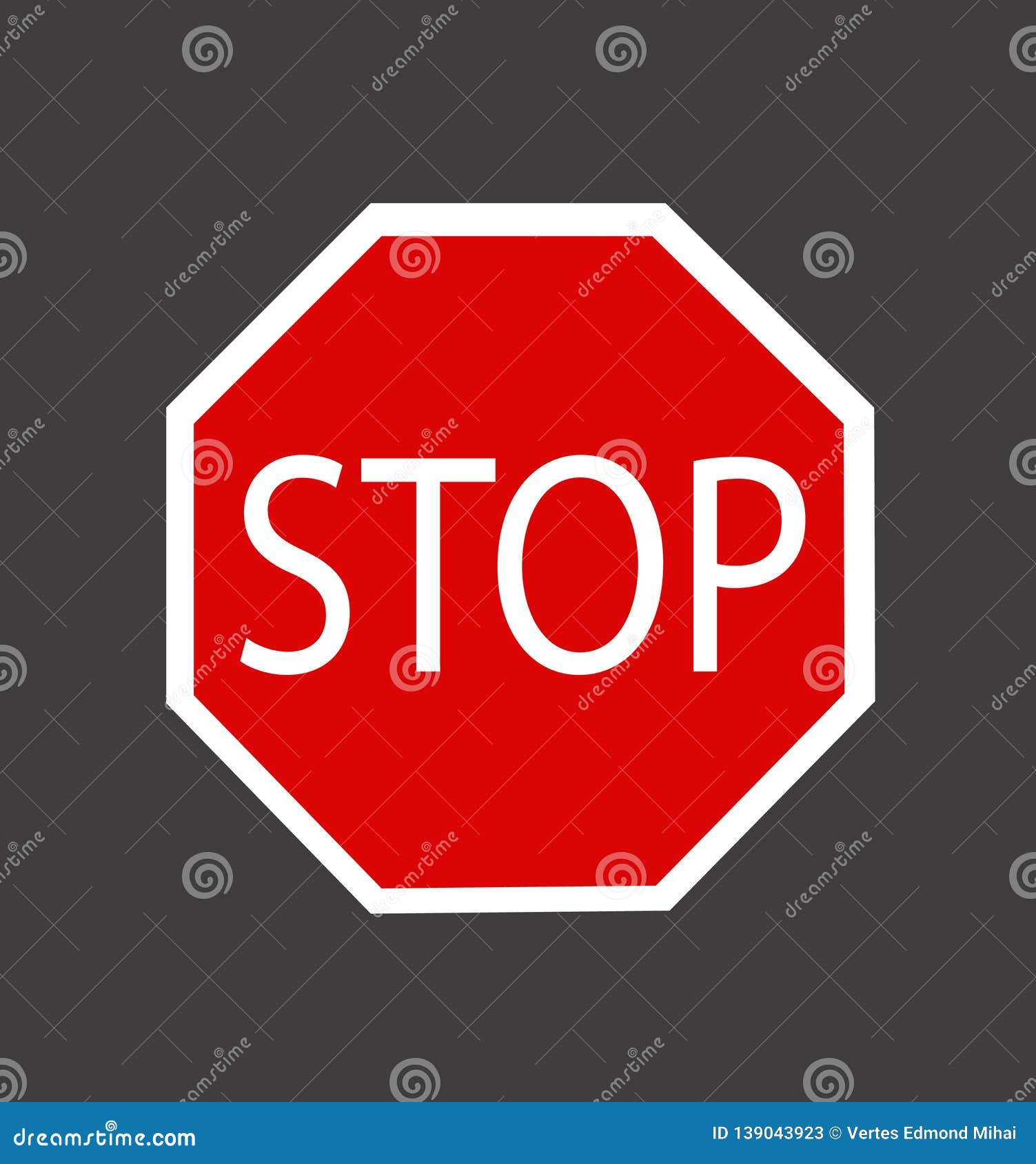 Illustration of Stop sign stock vector. Illustration of danger - 139043923