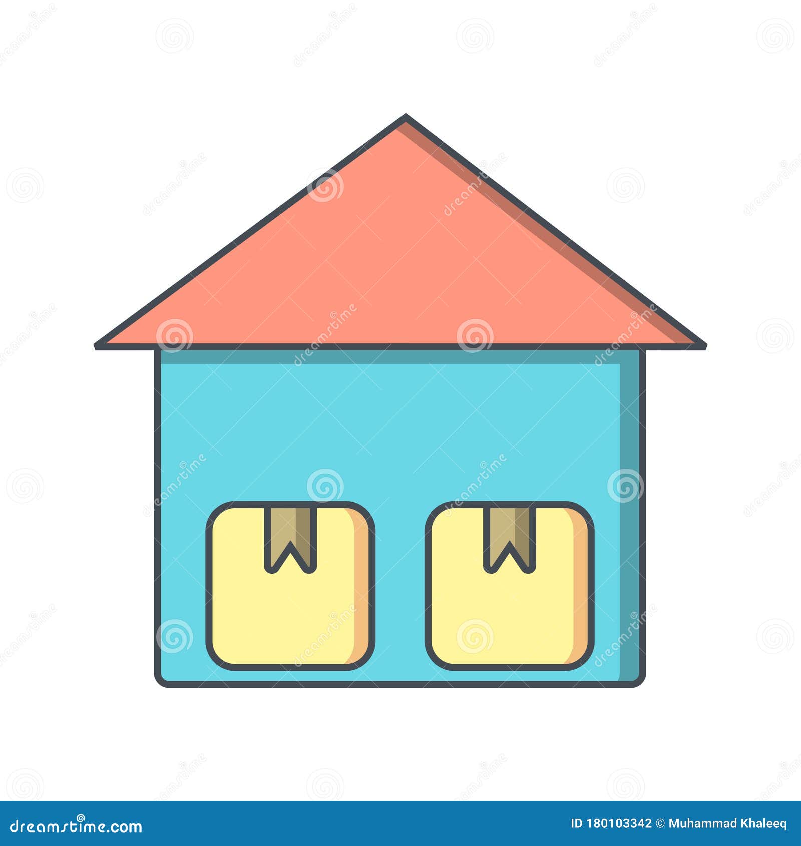 Illustration Storage Unit Icon for Personal and Commercial Use. Stock ...