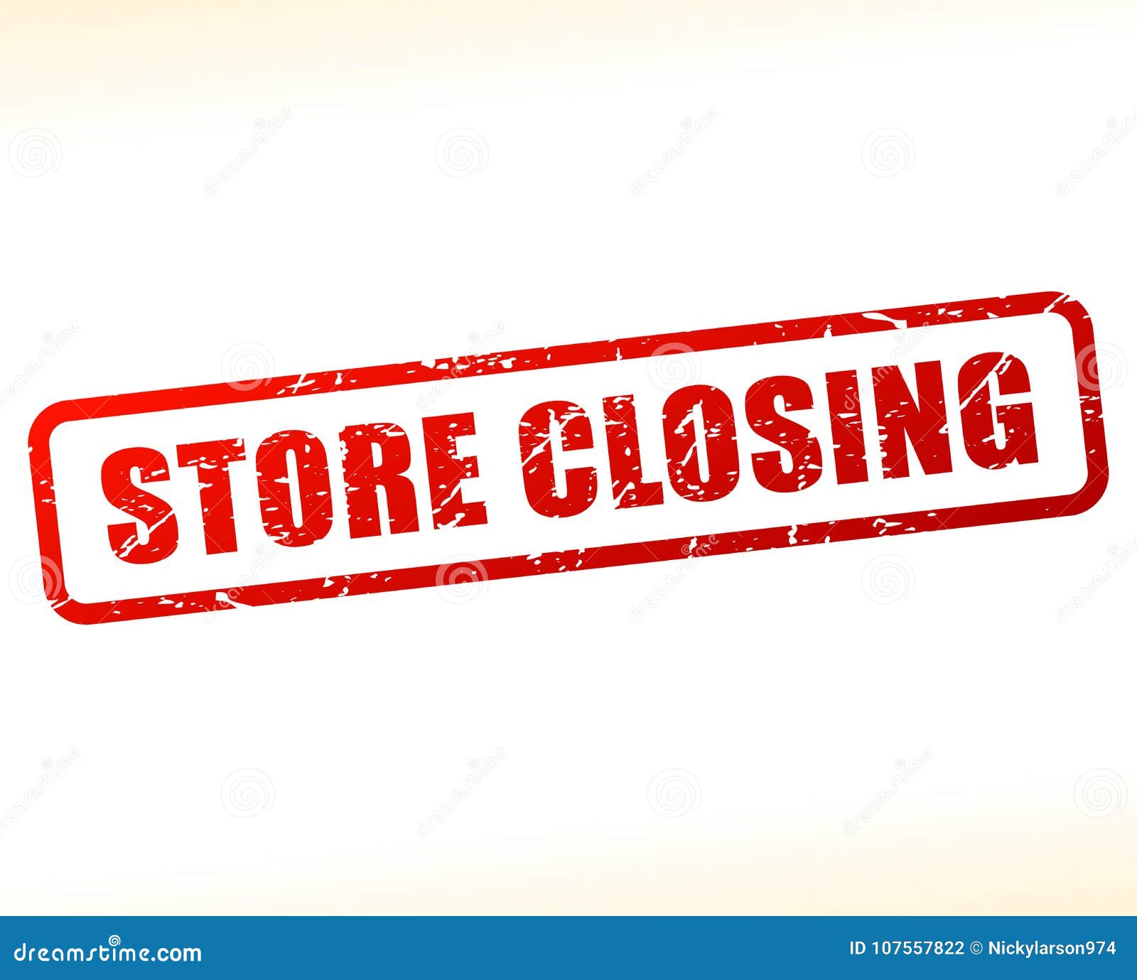 Store Closing Text Buffered Stock Vector - Illustration of word, retro ...