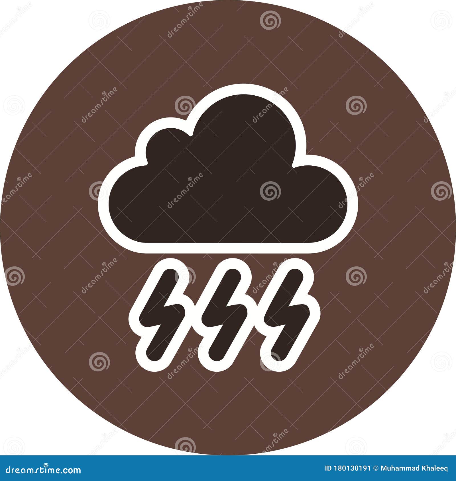 Illustration Storm Icon for Personal and Commercial Use. Stock ...