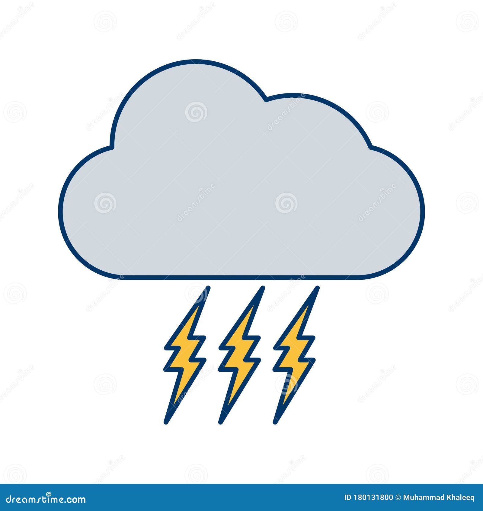 Illustration Storm Icon for Personal and Commercial Use.. Stock ...