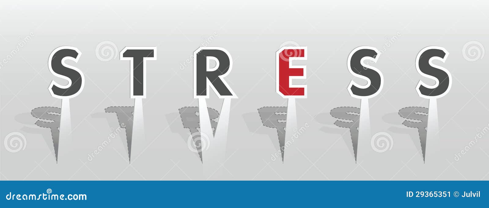 Illustration of Stress Word Stock Vector - Illustration of grey, shadow ...