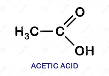 Acetic acid formula stock illustration. Illustration of chemistry ...