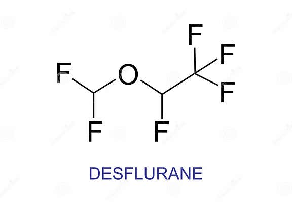 Desflurane Structural Formula Stock Illustration - Illustration of ...