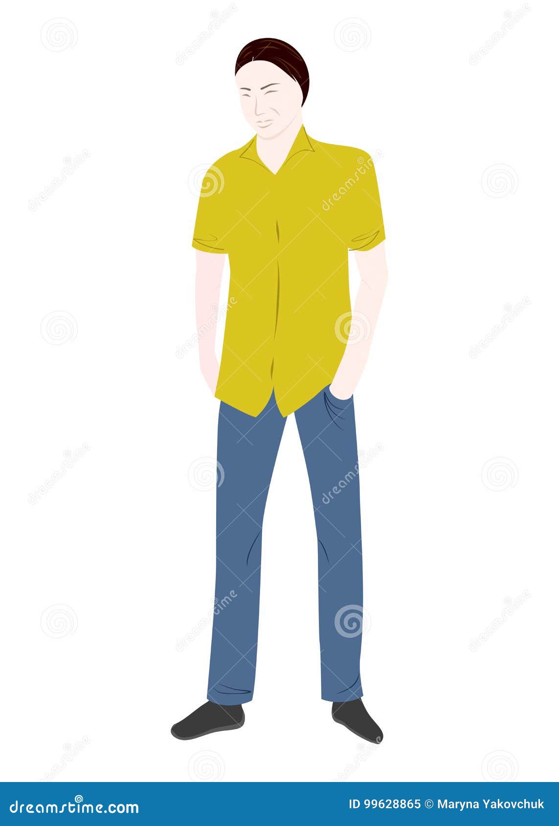 Man flat design stock vector. Illustration of team, material - 99628865