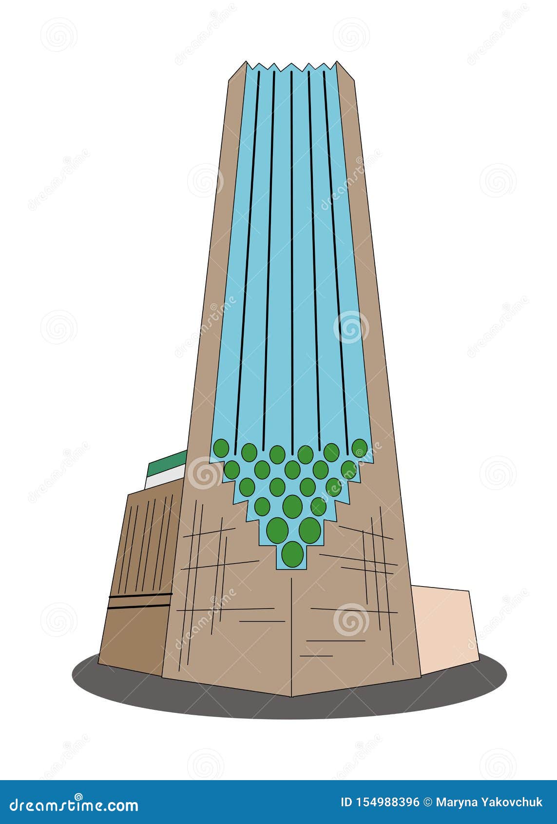 Illustration in the Style of Flat Design on the Theme of the Trump ...