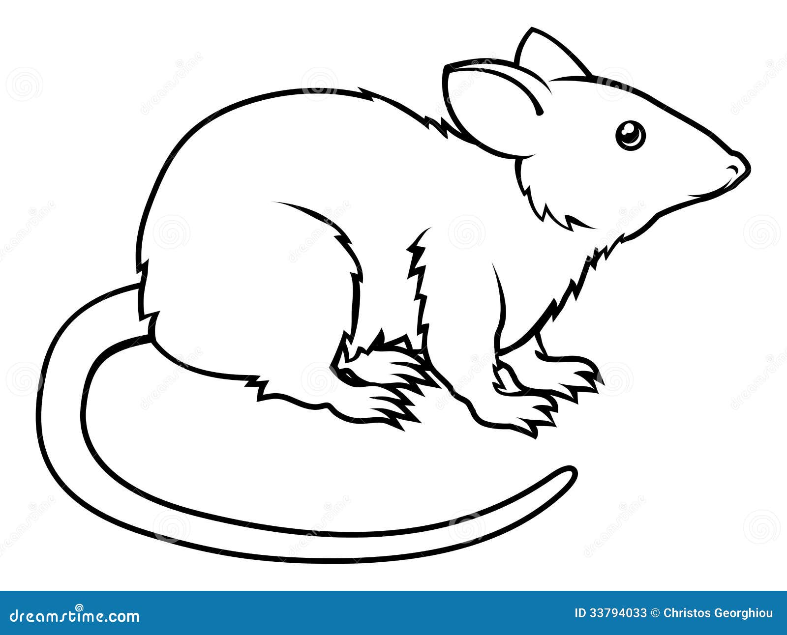 Illustration Stylisée De Rat Illustration de Vecteur - Illustration du ...