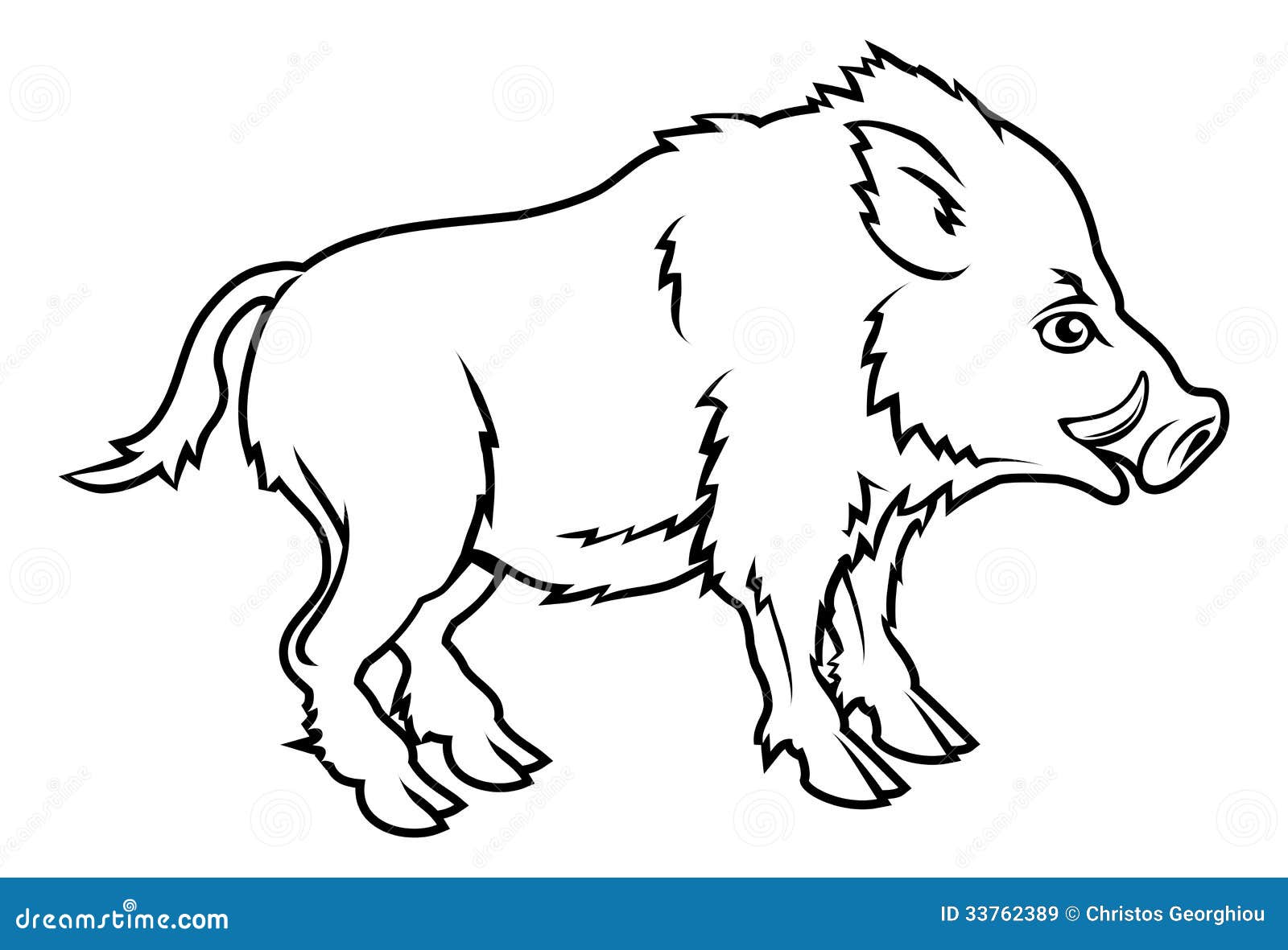 Illustration Stylisée De Verrat Images libres de droits - Image: 33762389