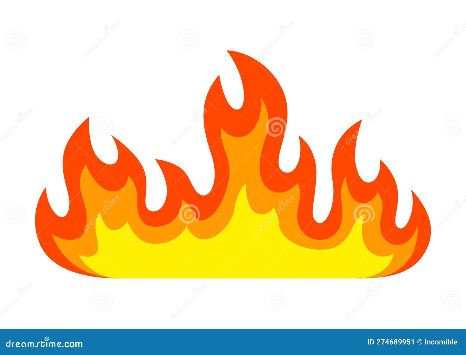 Illustration of Stylized Fire. Decorative Element for Design. Stock ...
