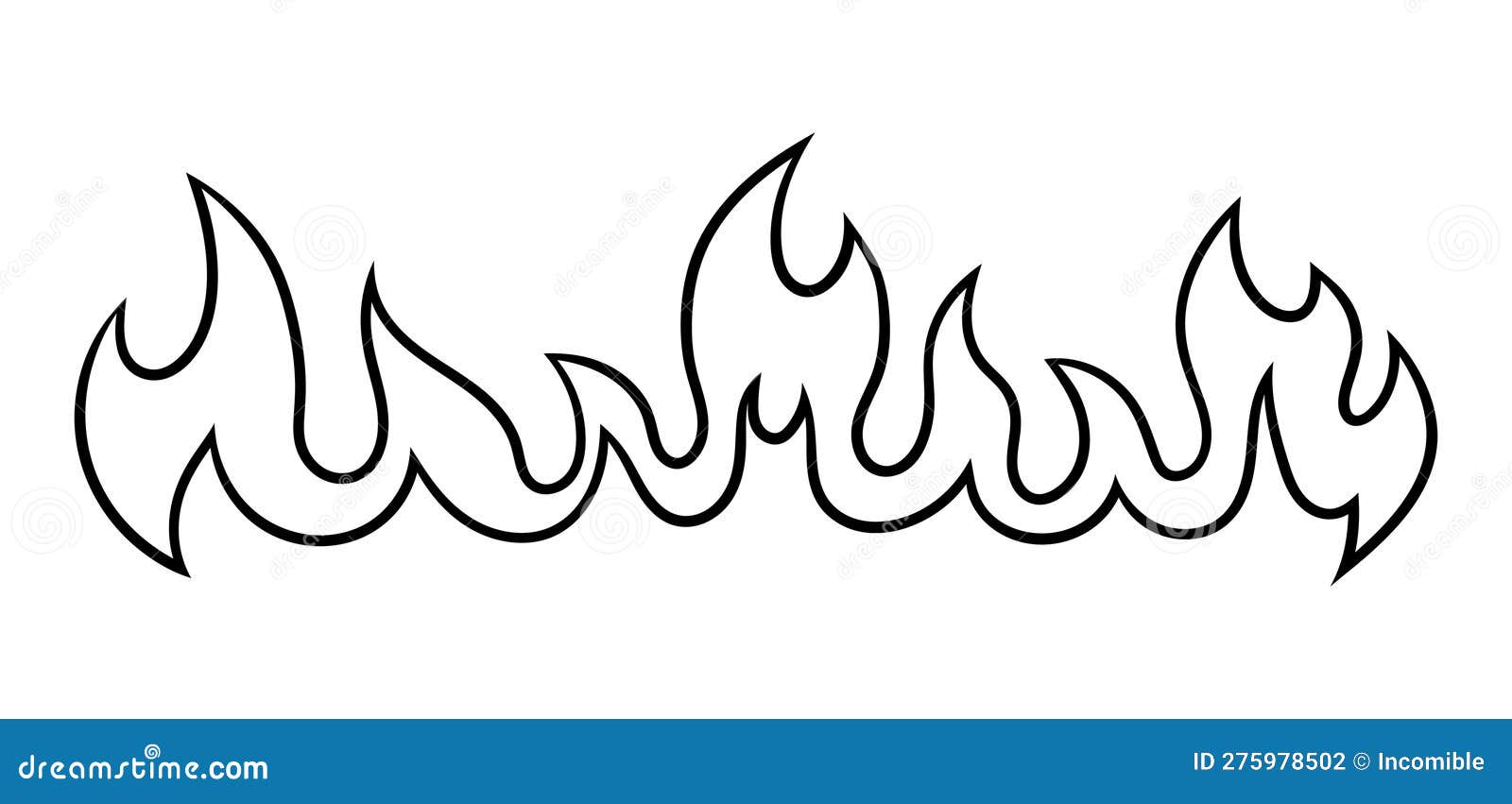 Illustration of Stylized Fire. Decorative Element for Design. Stock ...