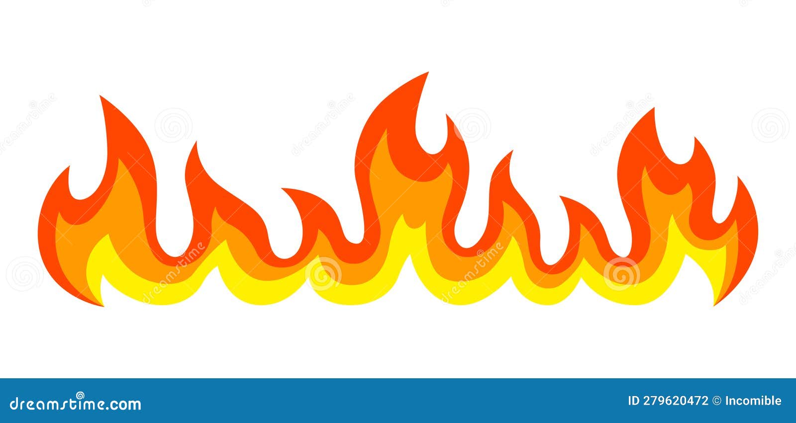 Illustration of Stylized Fire. Decorative Element for Design. Stock ...