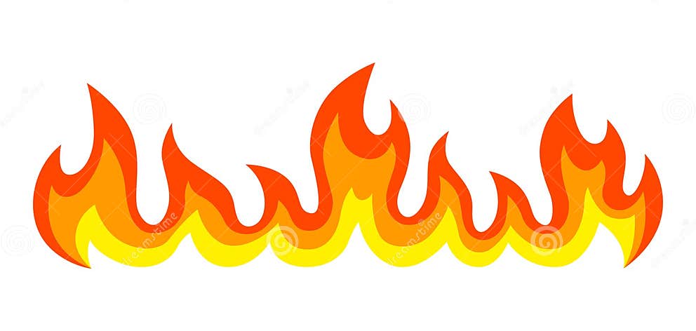 Illustration of Stylized Fire. Decorative Element for Design. Stock ...