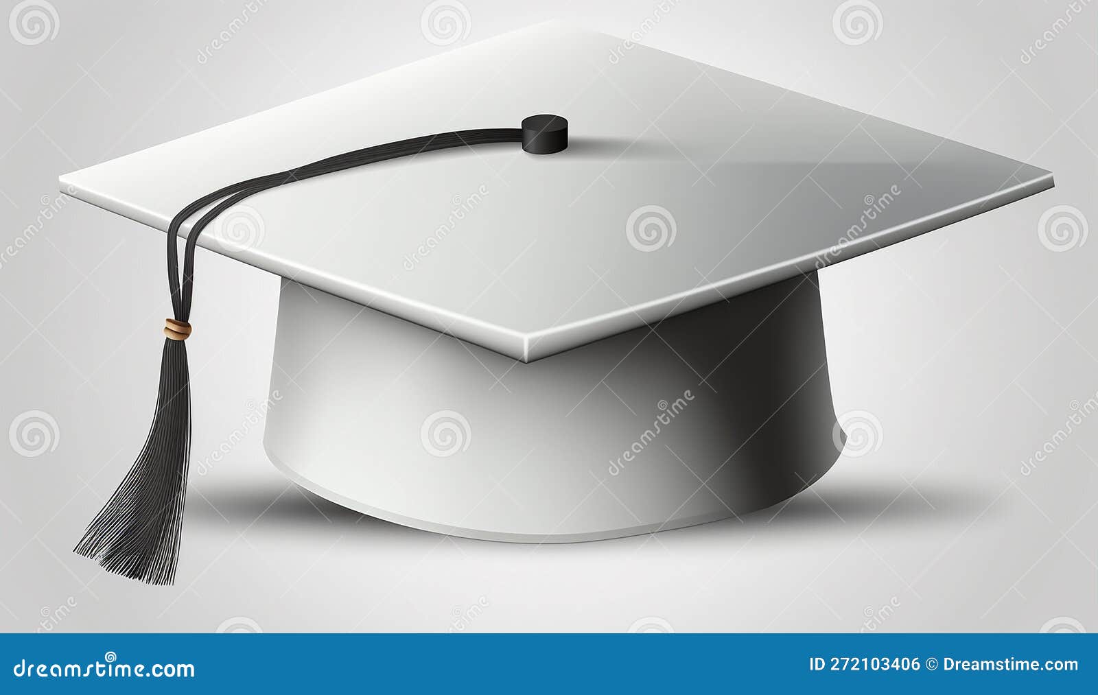 Illustration of Stylized Graduation Cap Isolated on White. Generative ...