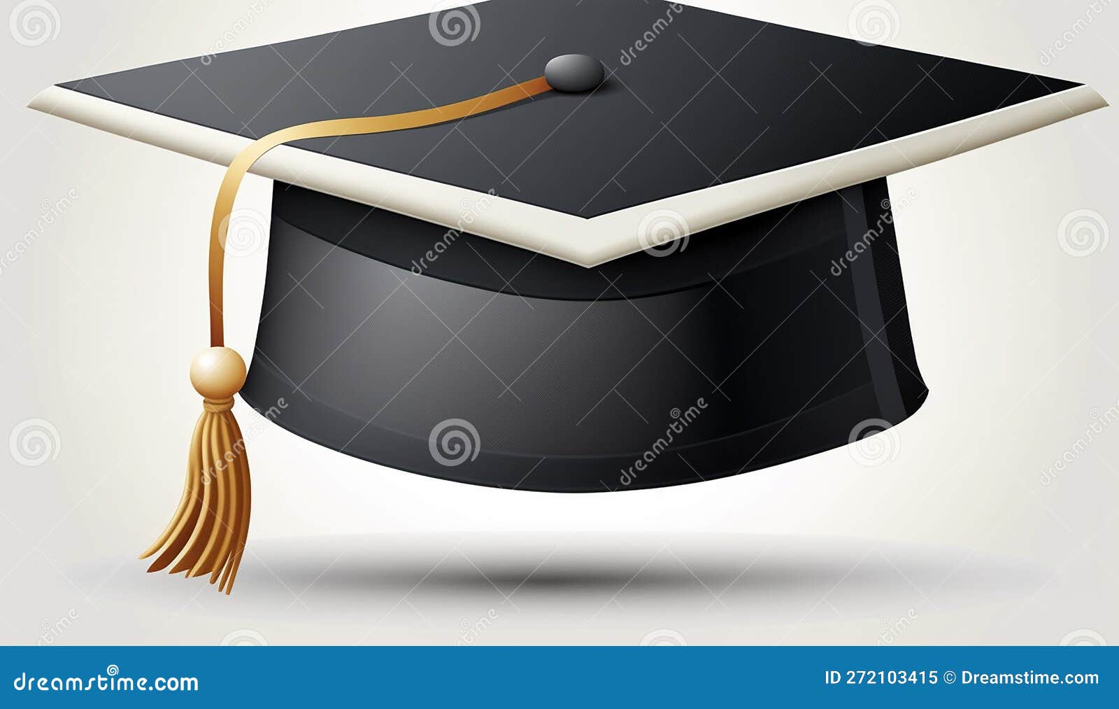 Illustration of Stylized Graduation Cap Isolated on White. Generative ...