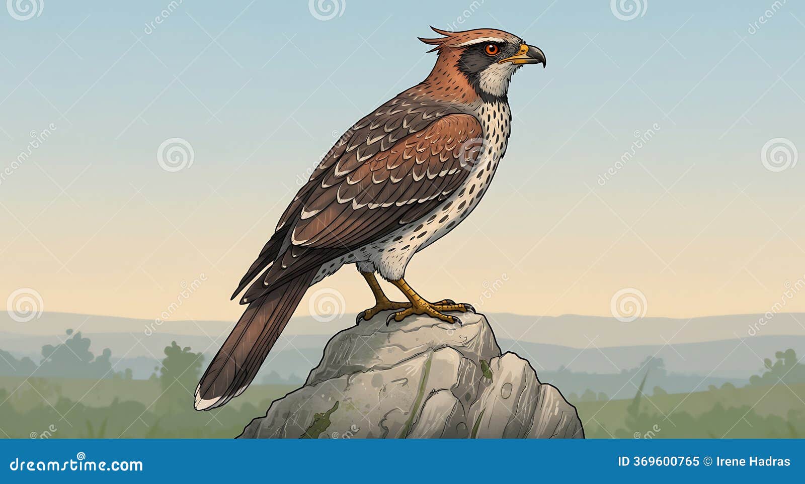 Stylized Hawk Feathers Wallpaper With Fluid Color Combinations Stock ...