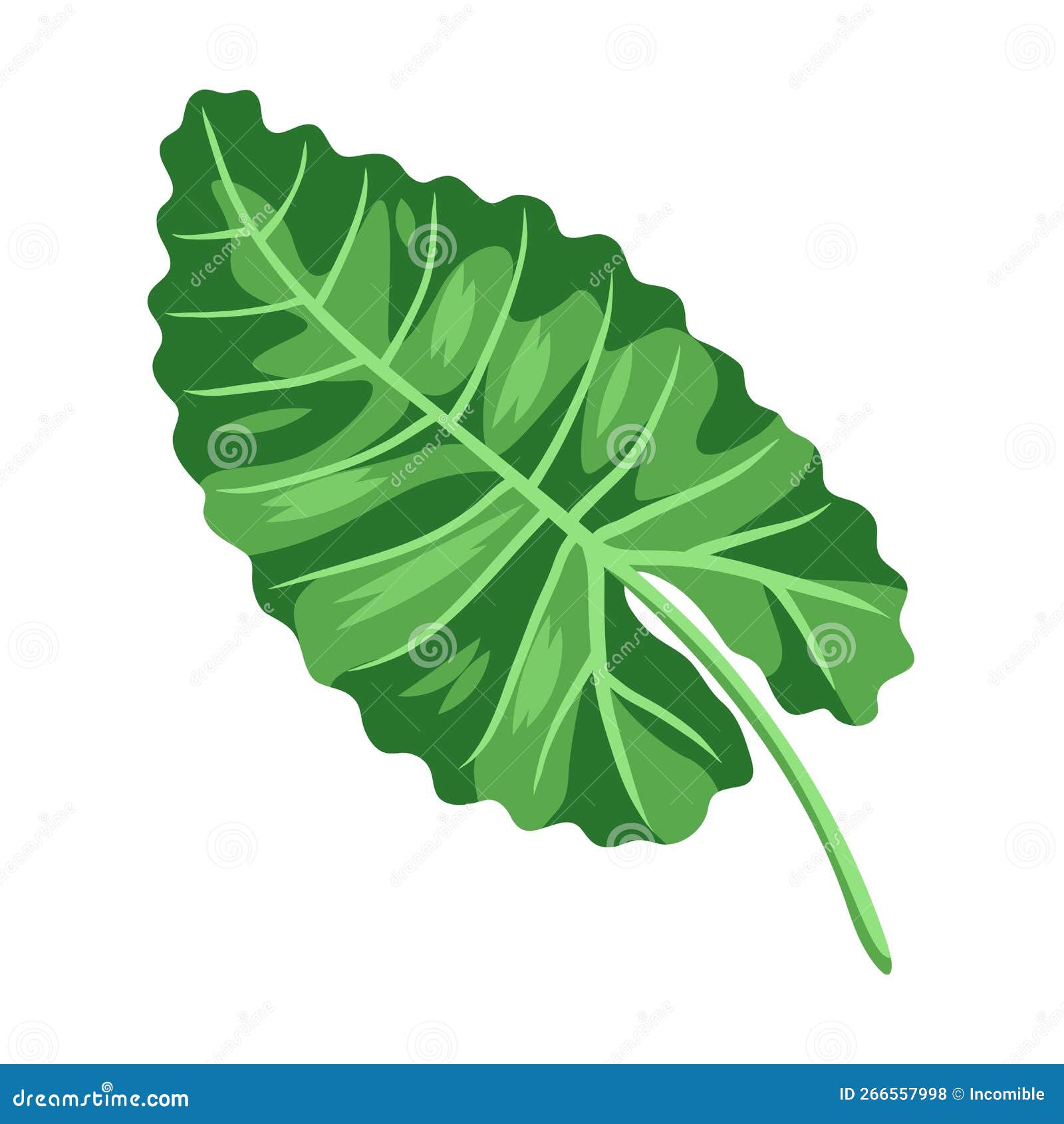 Illustration of Stylized Palm Leaf. Image of Tropical Foliage and Plant ...