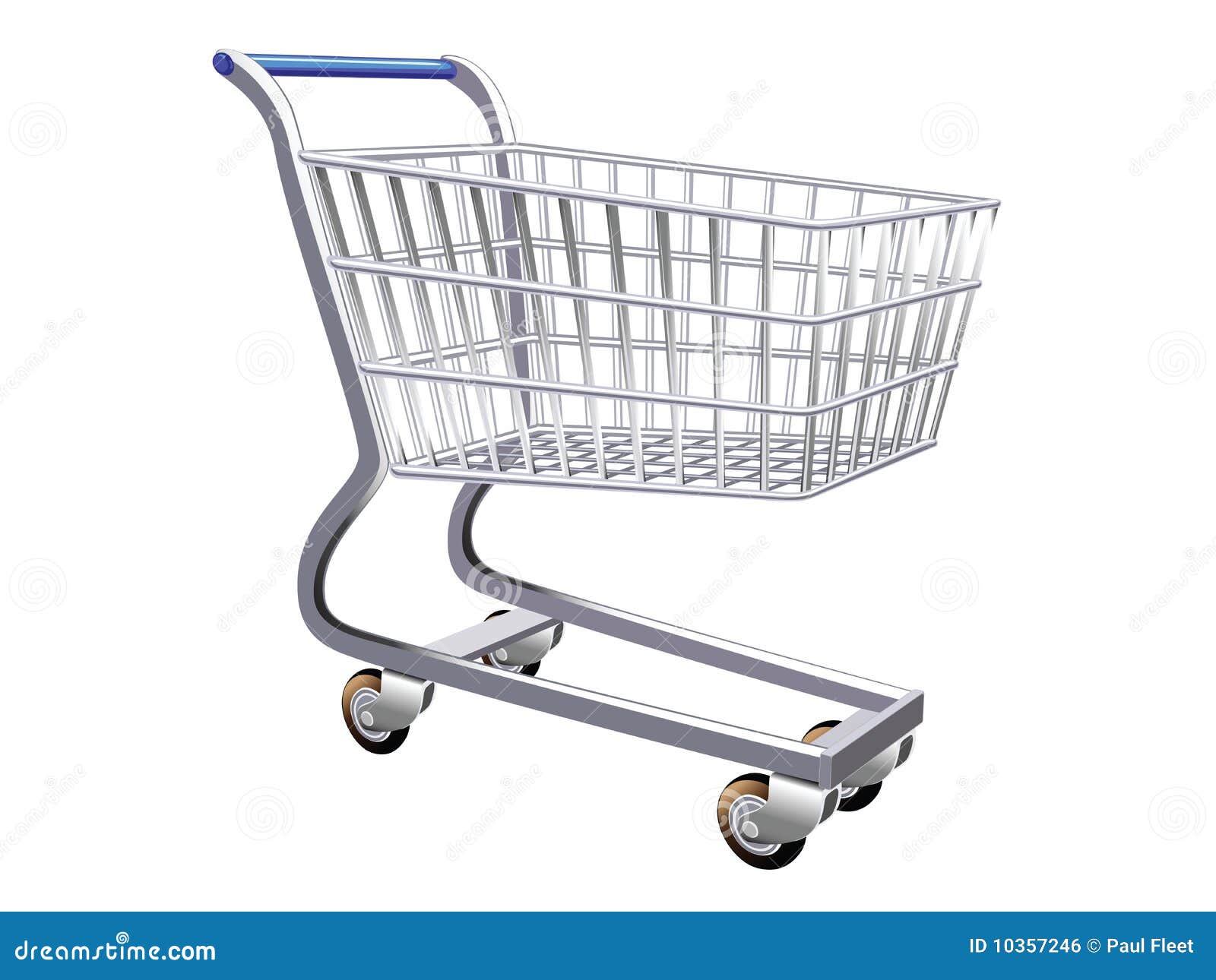 Illustration of a Stylized Shopping Cart Stock Vector - Illustration of ...