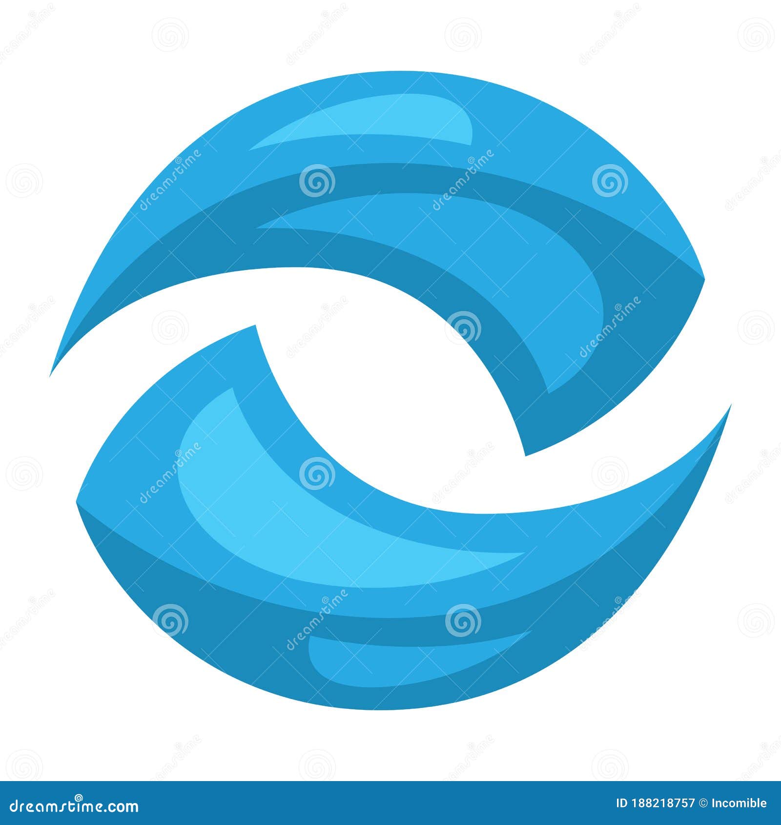 Illustration Of Stylized Water Splash. Cartoon Vector | CartoonDealer ...