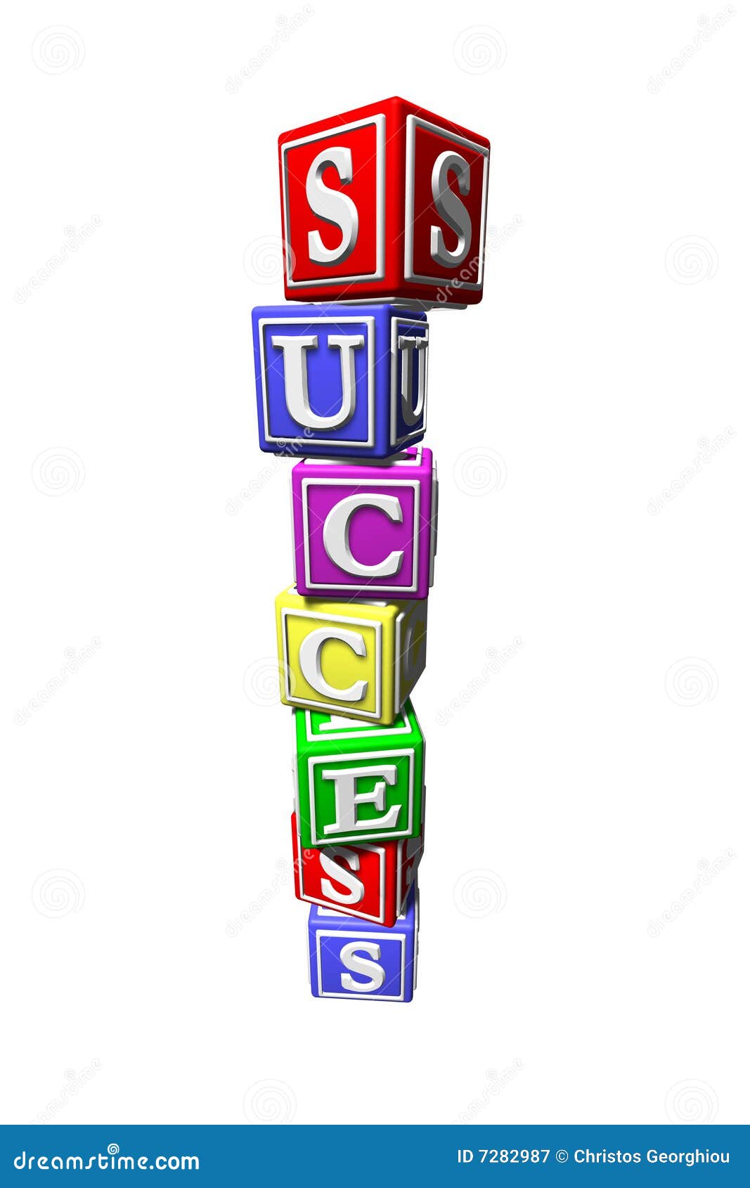 Illustration of Success Blocks Stock Illustration - Illustration of ...