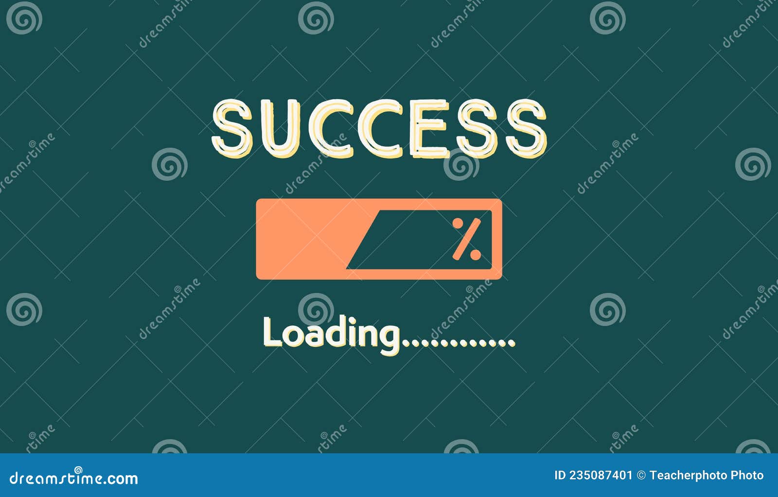 An Illustration of Success in Progress Concept Stock Illustration ...