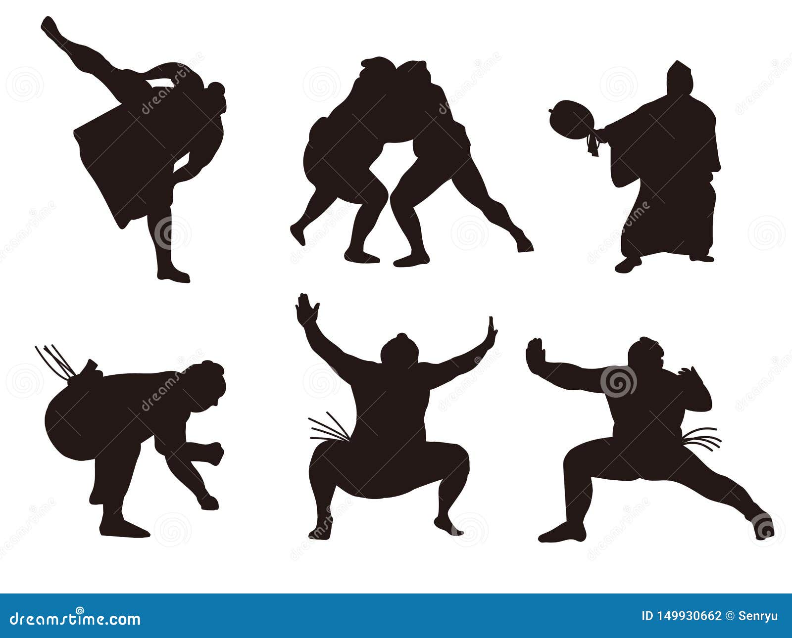 Sumo silhouette1 stock vector. Illustration of silhouette1 - 149930662