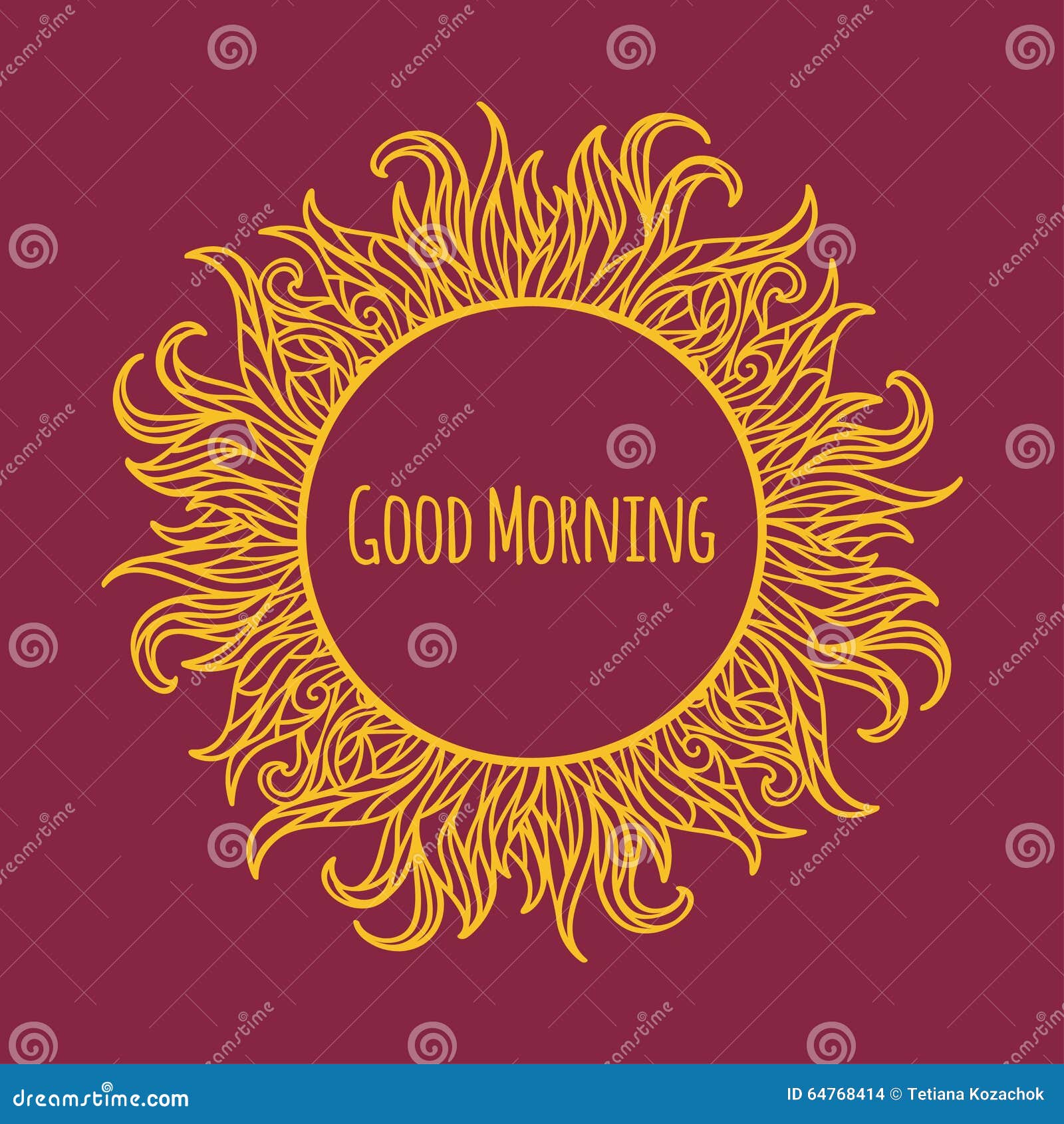 Illustration of sun stock vector. Illustration of curve - 64768414