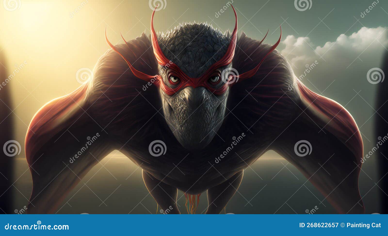 Super Creature, Digital Illustration Painting Artwork Stock ...