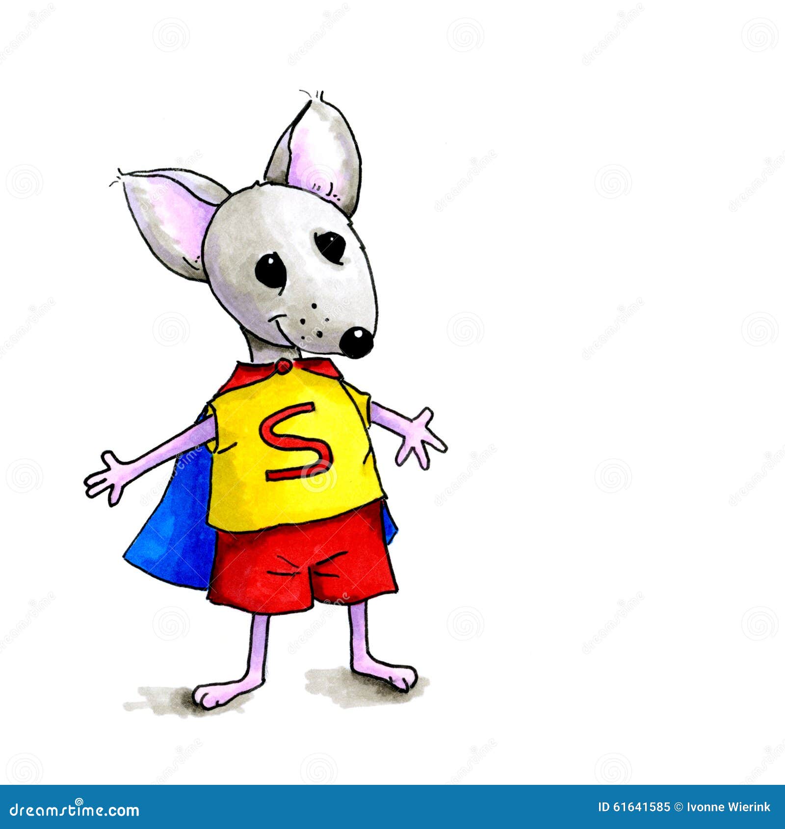 Illustration of Super Mouse Stock Illustration - Illustration of ...